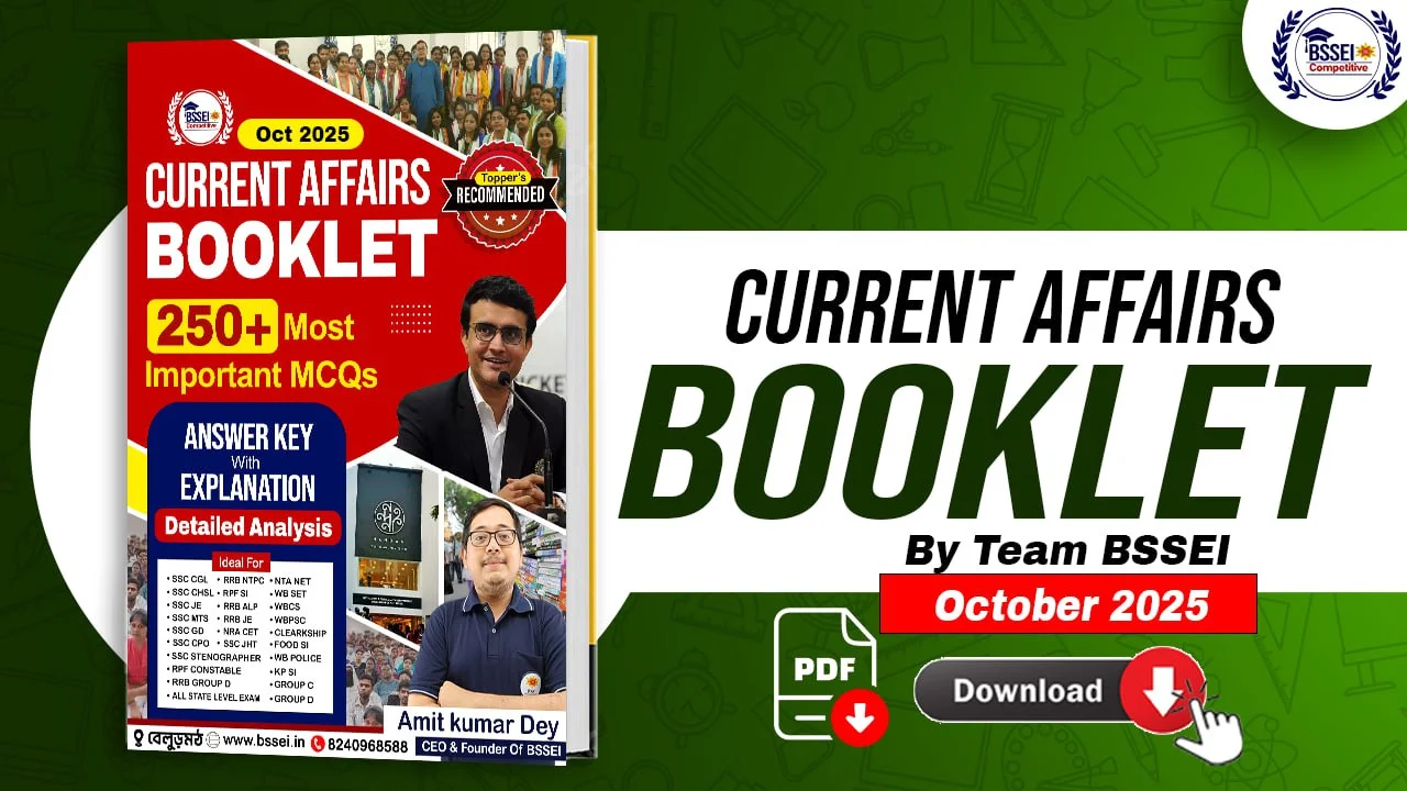 The Current Affairs Booklet – October 2025 (English): Essential MCQs ...